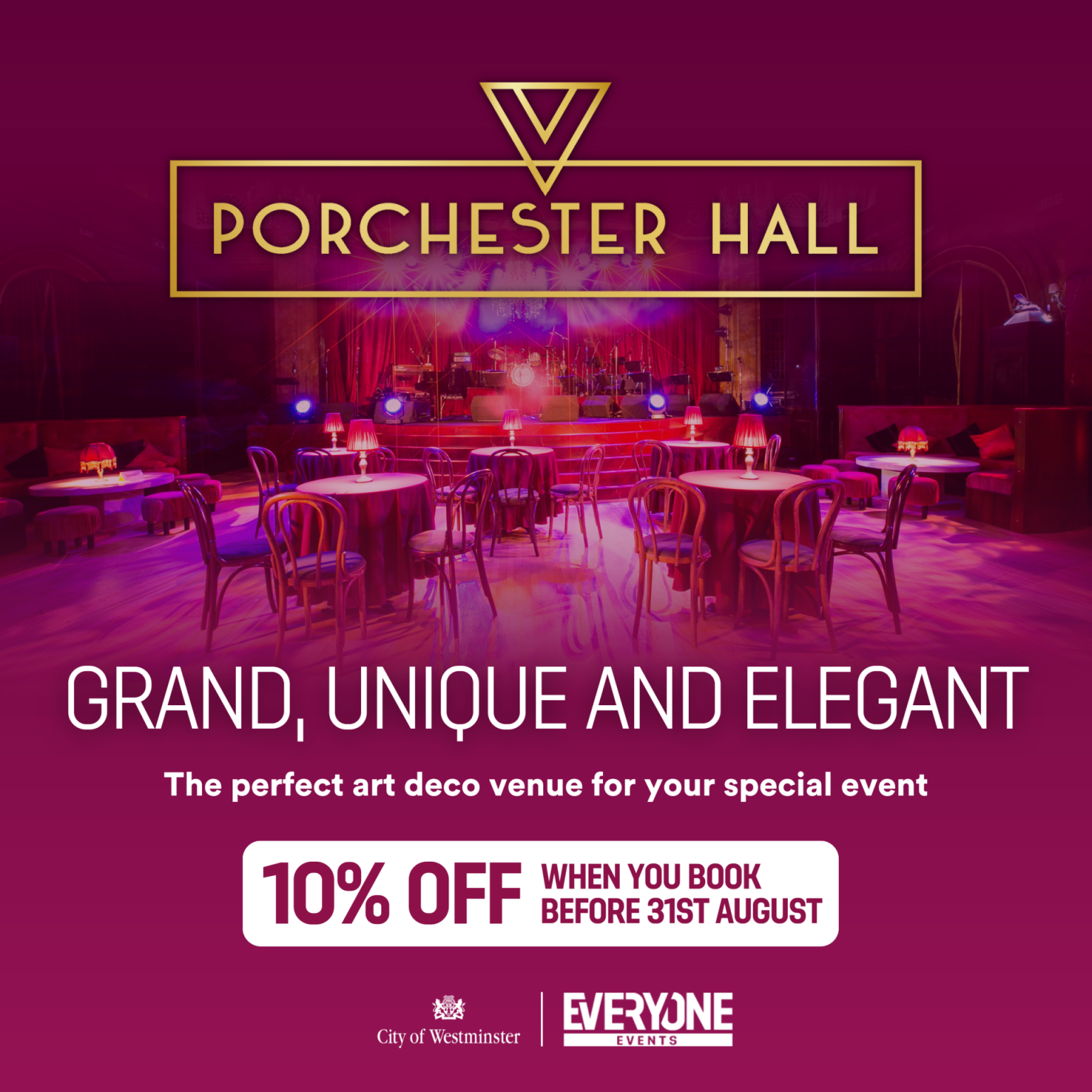Porchester Hall - Events Venue in Bayswater, London